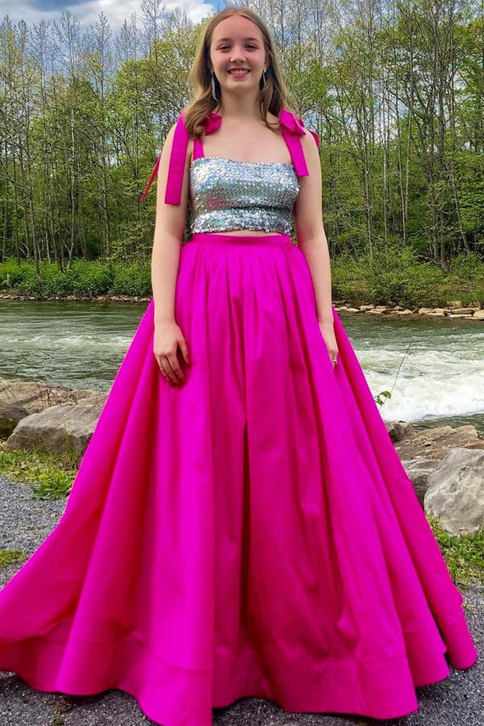 Fuchsia Color Prom Dress