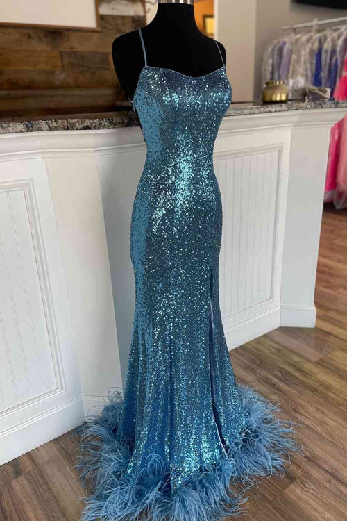 Feather Prom Dresses – FancyVestido