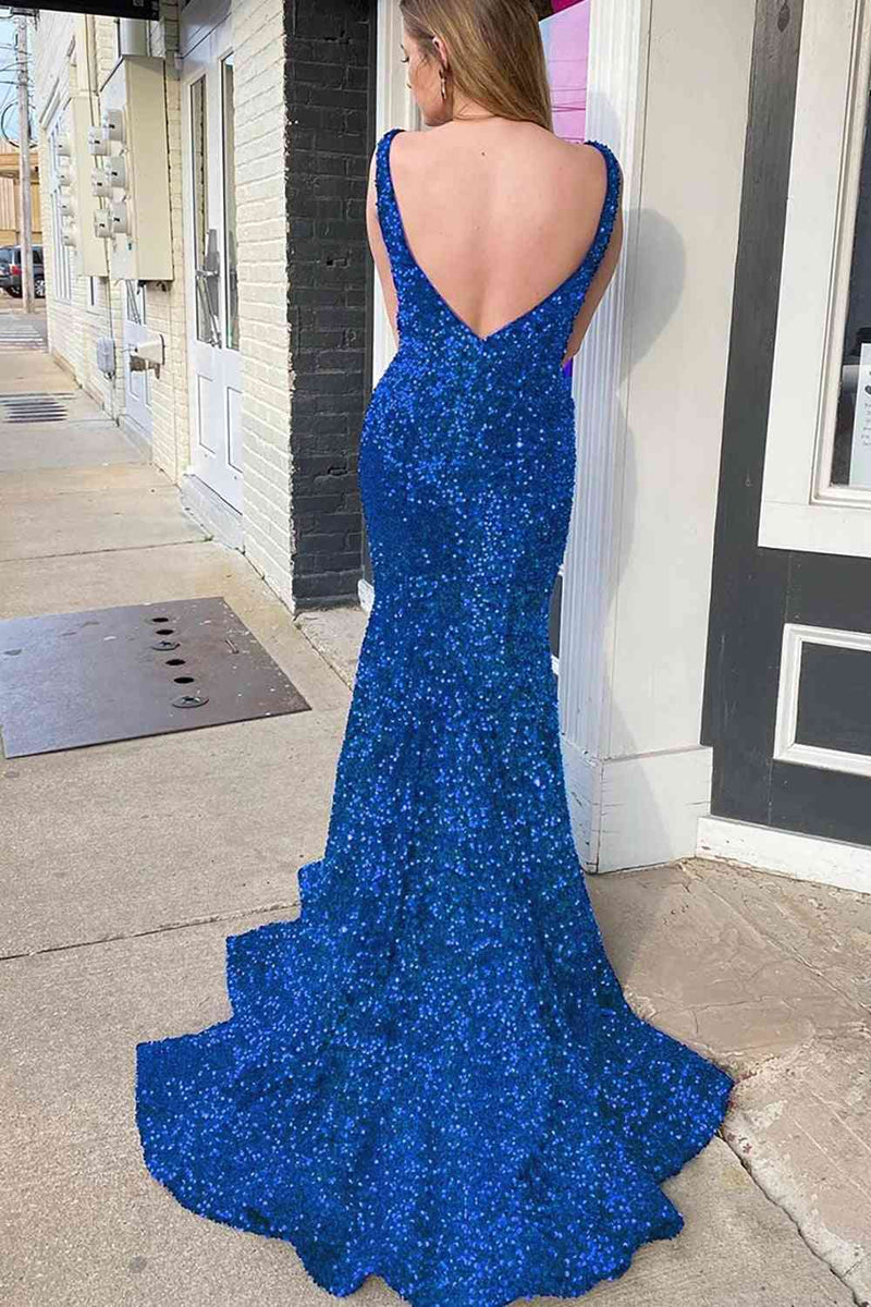 Backless Mermaid Prom Dress